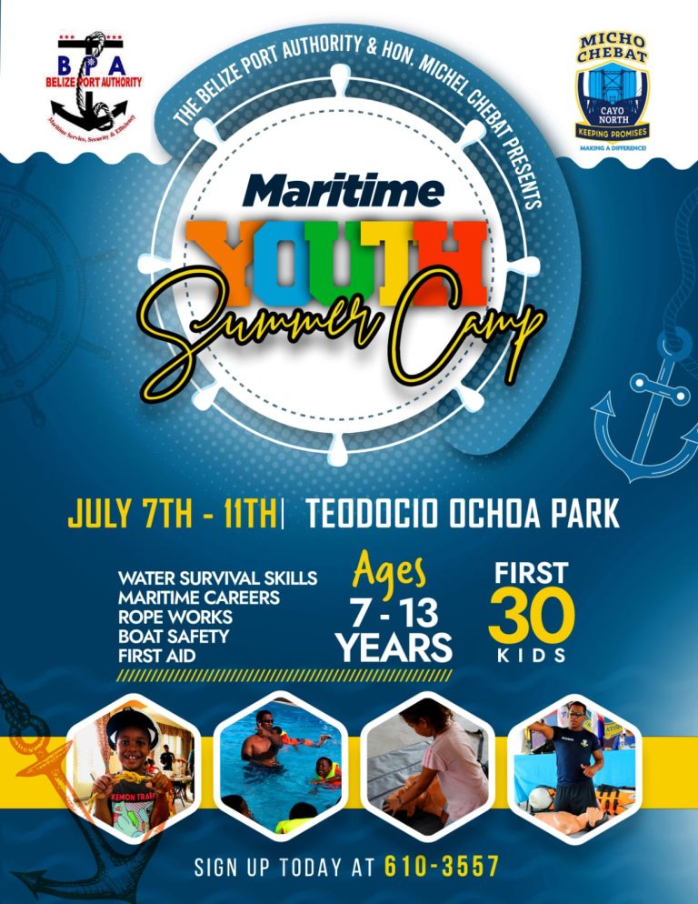 Maritime Youth Summer Camp 2025 (San Ignacio) – Belize Port Authority